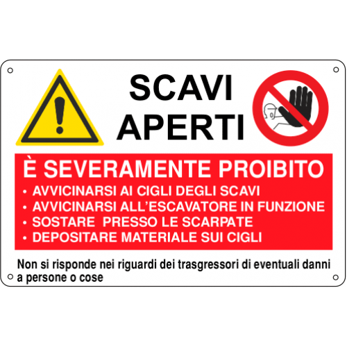 cartello scavi aperti