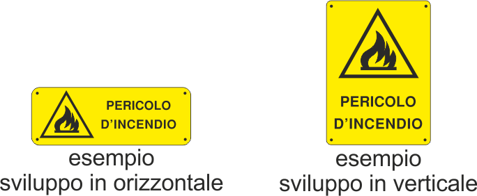 cartello pericolo incendio