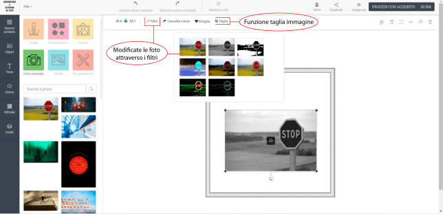Istruzioni tool grafico per personalizzazione